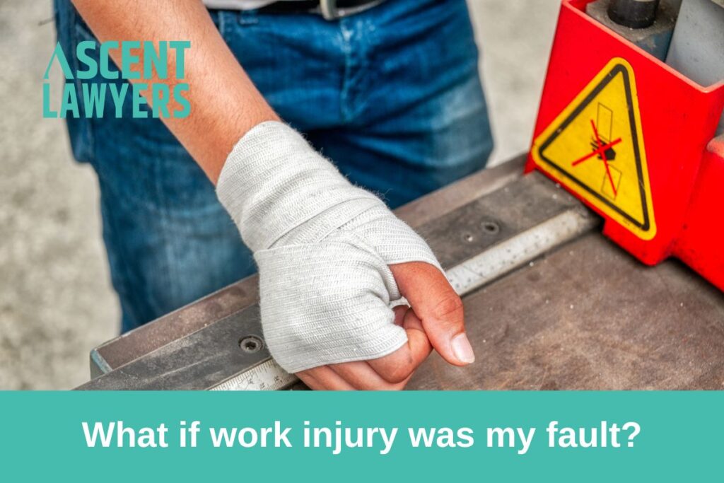 What if you were at fault for the work accident and suffered an injury? | Ascent Lawyers | 逸升法律
